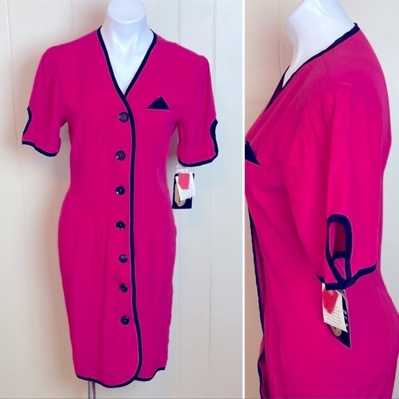 Vintage | Dresses | Nwt Vintage Dress Barbie Pink Pinup Deadstock ...